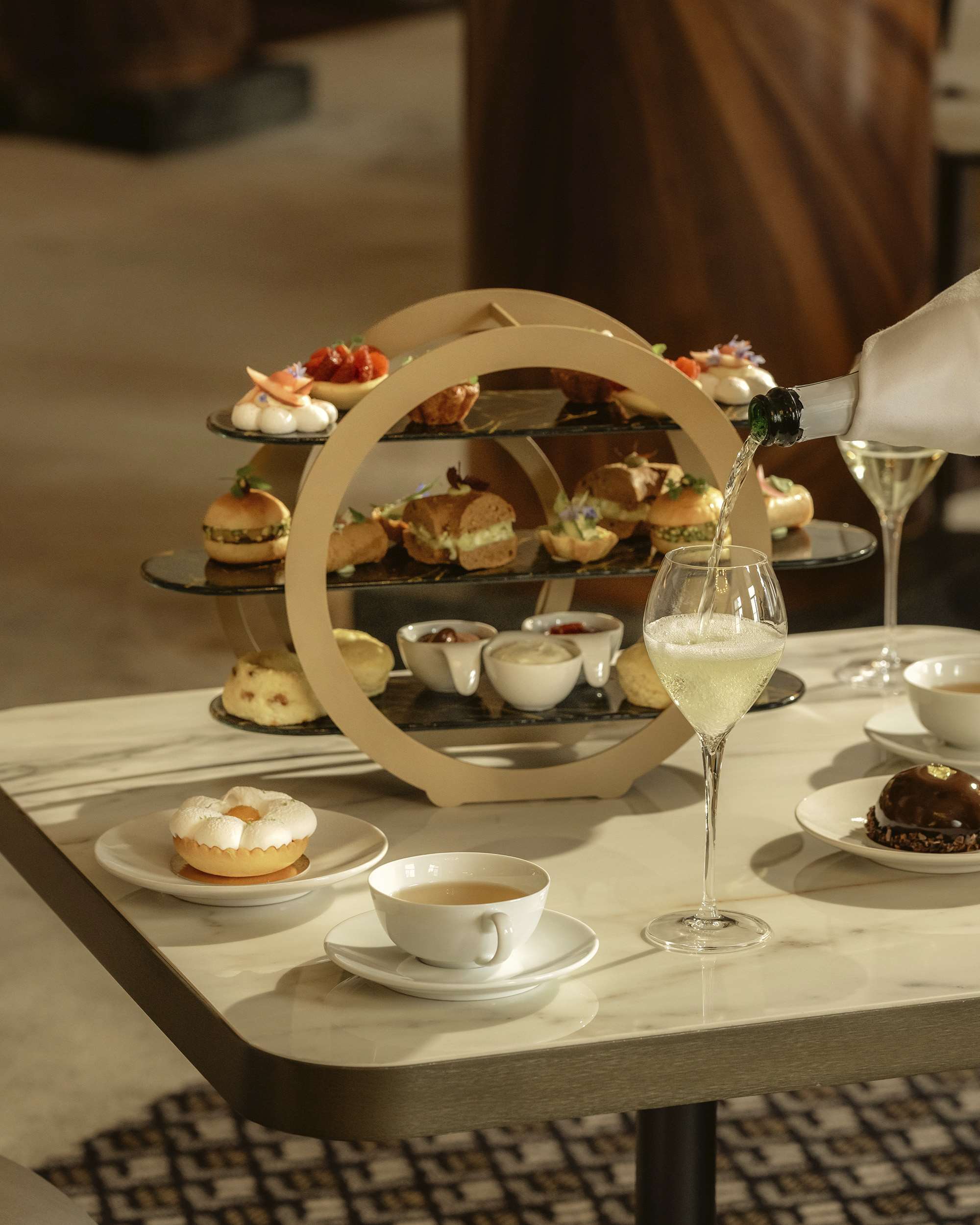 Afternoon Tea at Grand Hotel des Bains Kempinski St. Moritz